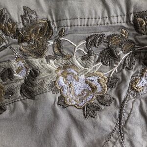 Cache | Pants & Jumpsuits | Cache Embroidered Brown Cargo Style Pants ...